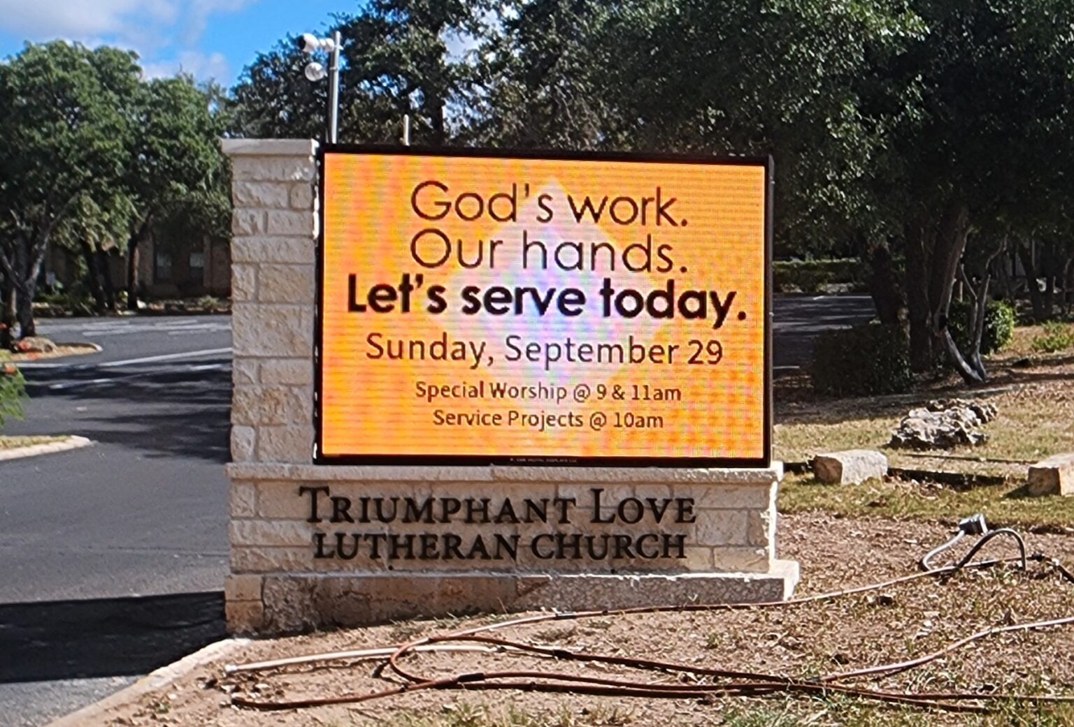 Men's Breakfast Invitation and Our New Digital Sign - Triumphant Love ...